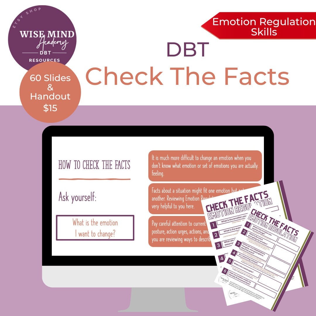 Check the Facts (emotion Regulation Skills) Slide Show Presentation and ...