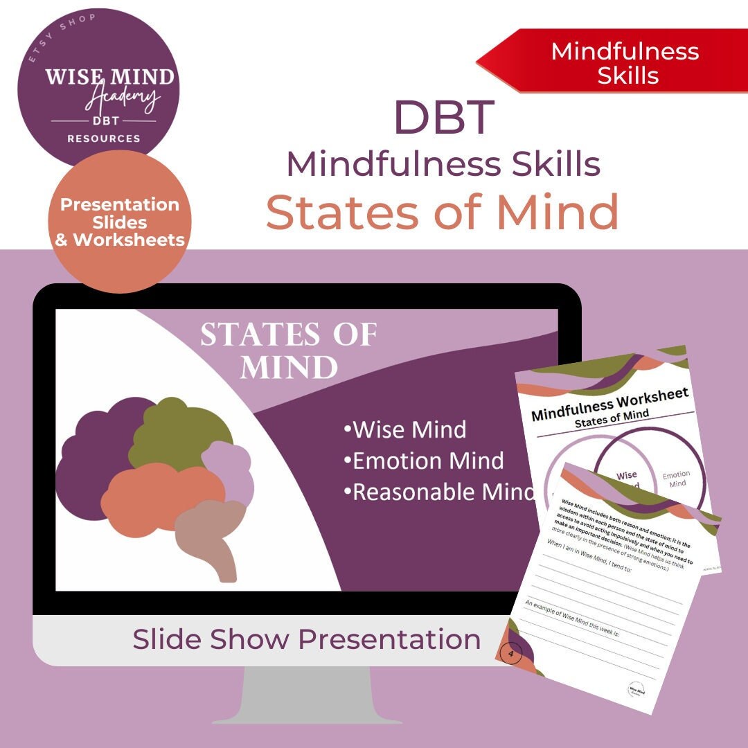 States of Mind DBT Skills Presentation With Worksheet - Etsy Australia