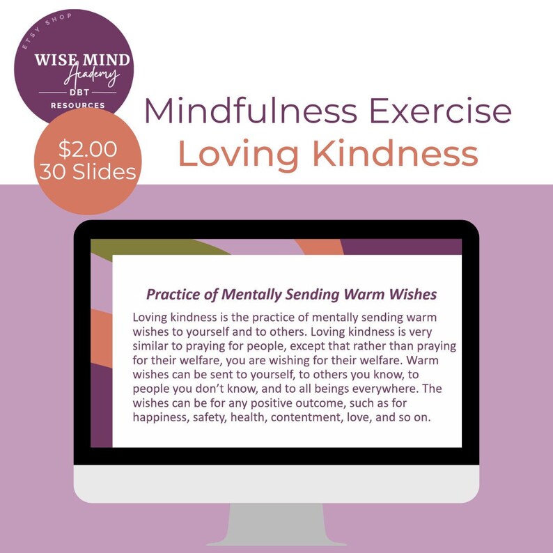 Loving Kindness Mindfulness Exercise - Etsy