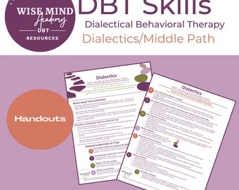 Mindfulness Cheat Sheet DBT & ACT - Etsy