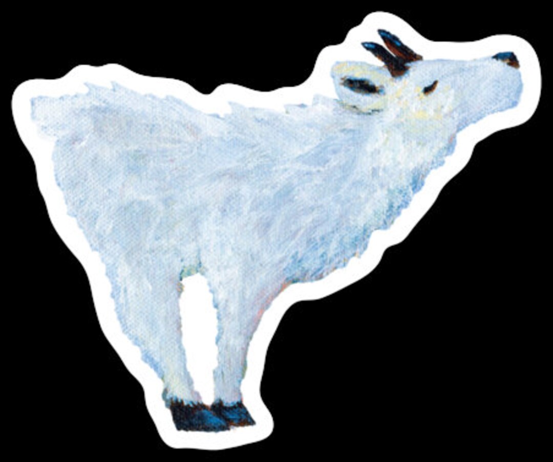 Mountain Goat Sticker - Etsy