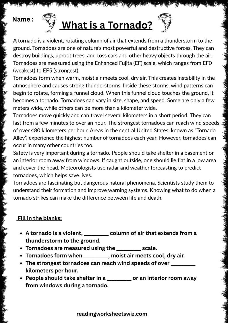 12 Geography Reading / Language Comprehension Worksheets Grade 5-8 - Etsy