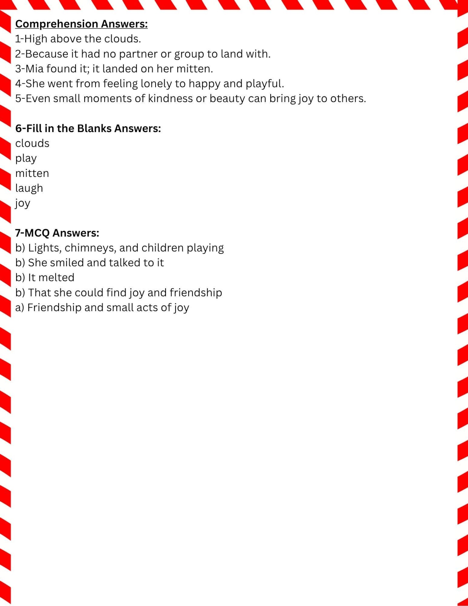 10 Christmas Reading Worksheets PDF Digital Download - Etsy