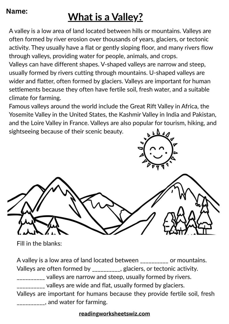 12 Geography Reading / Language Comprehension Worksheets Grade 5-8 - Etsy