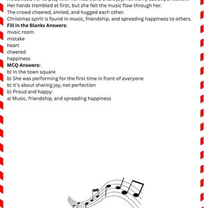 10 Christmas Reading Worksheets PDF Digital Download - Etsy