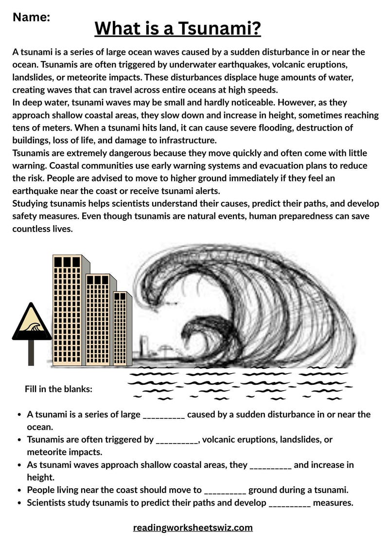 12 Geography Reading / Language Comprehension Worksheets Grade 5-8 - Etsy