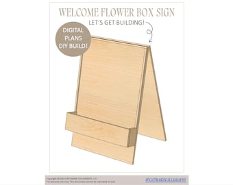 Wedding Flower Box Sign DIY Build Plans (digital Download) - Etsy