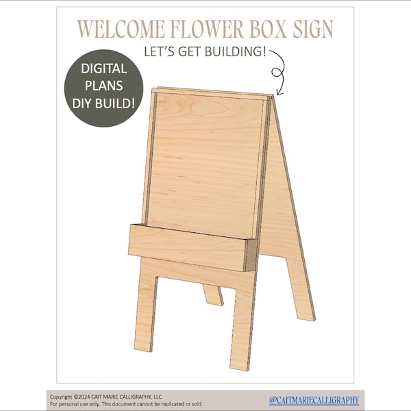 Welcome Sign With Flower Box - Etsy