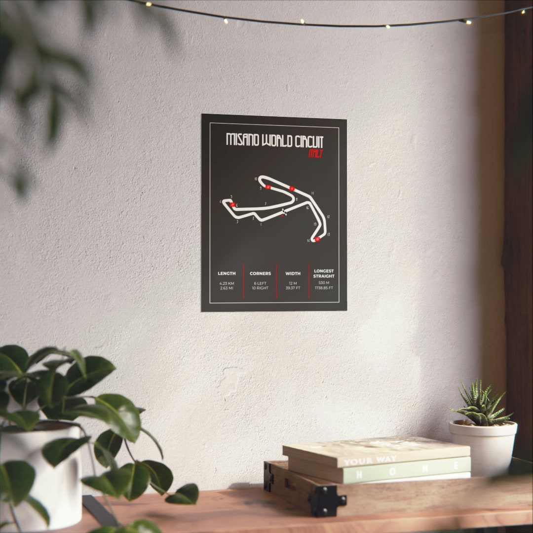 Motogp Race Track Poster: Motorsport Wall Art (11x14) - Etsy