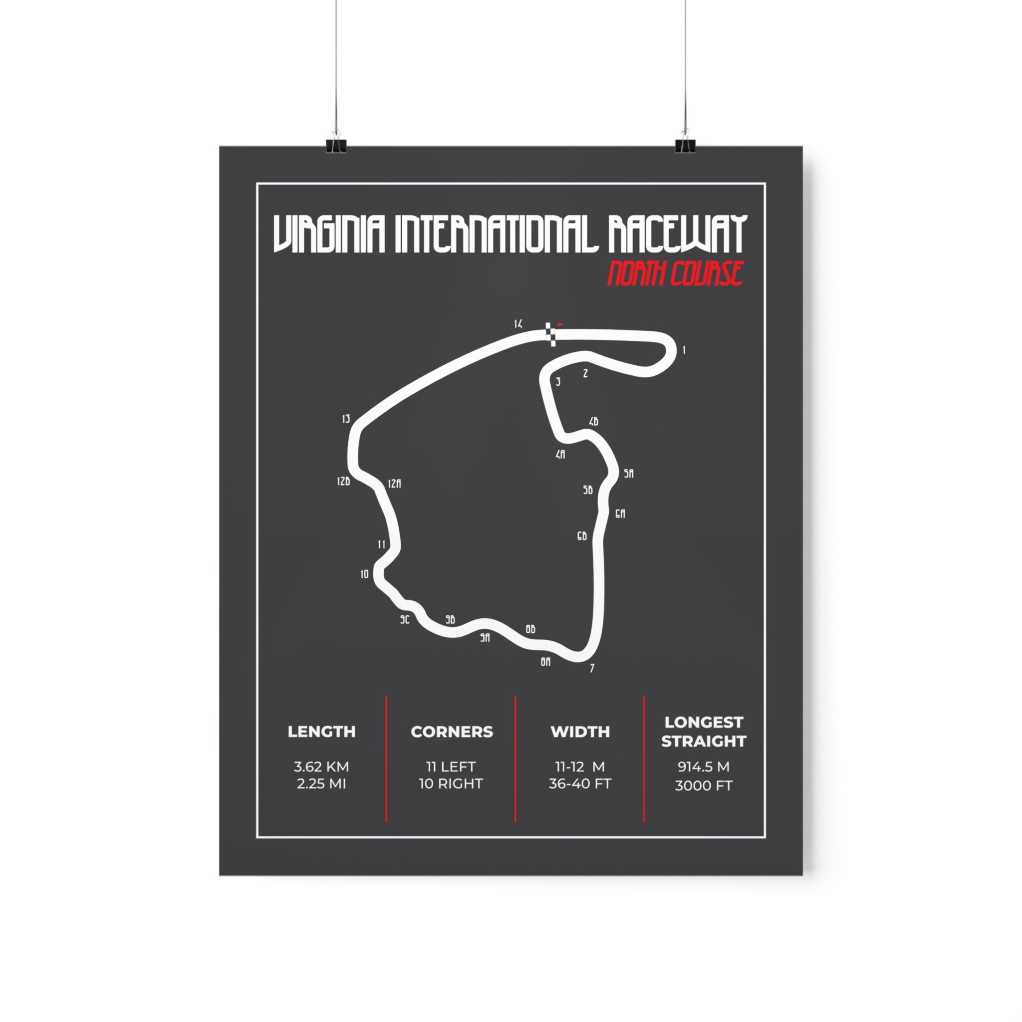USA Circuit Wall Posters | Racing Art | Motorsport Home Decor | Race ...