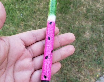 Watermelon Glitter Pen - Etsy