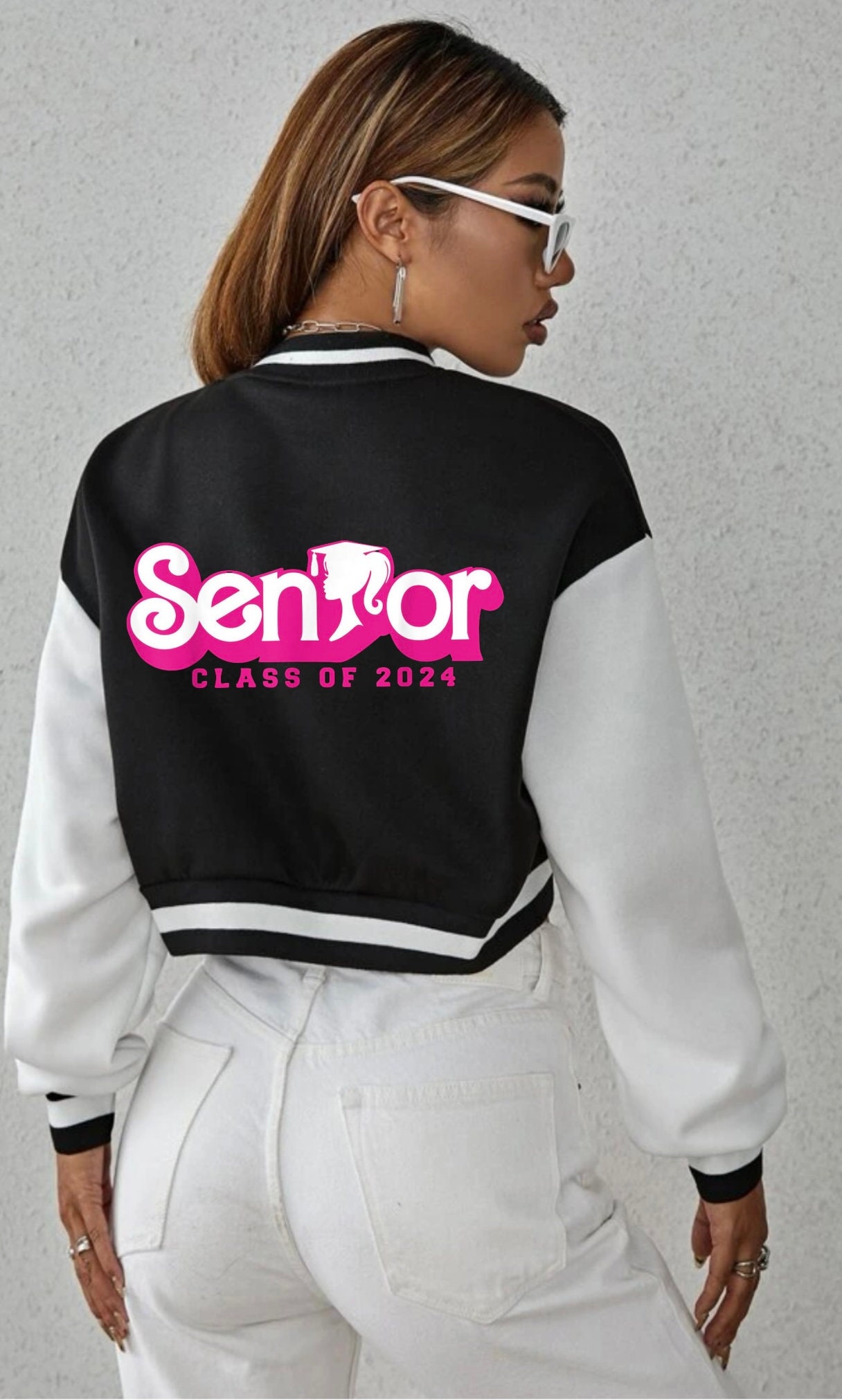 Barbie Themed , Class of 2024 Customized Varsity Jacket , Senior ...