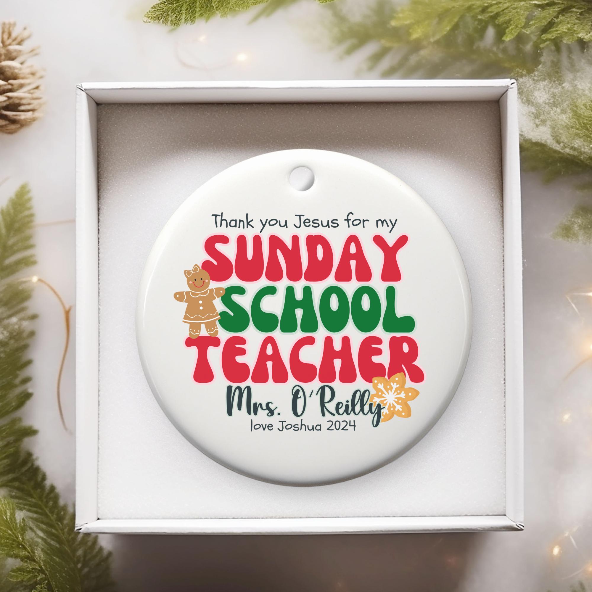 Personalized Sunday School Teacher Appreciation Gift, Sunday School ...