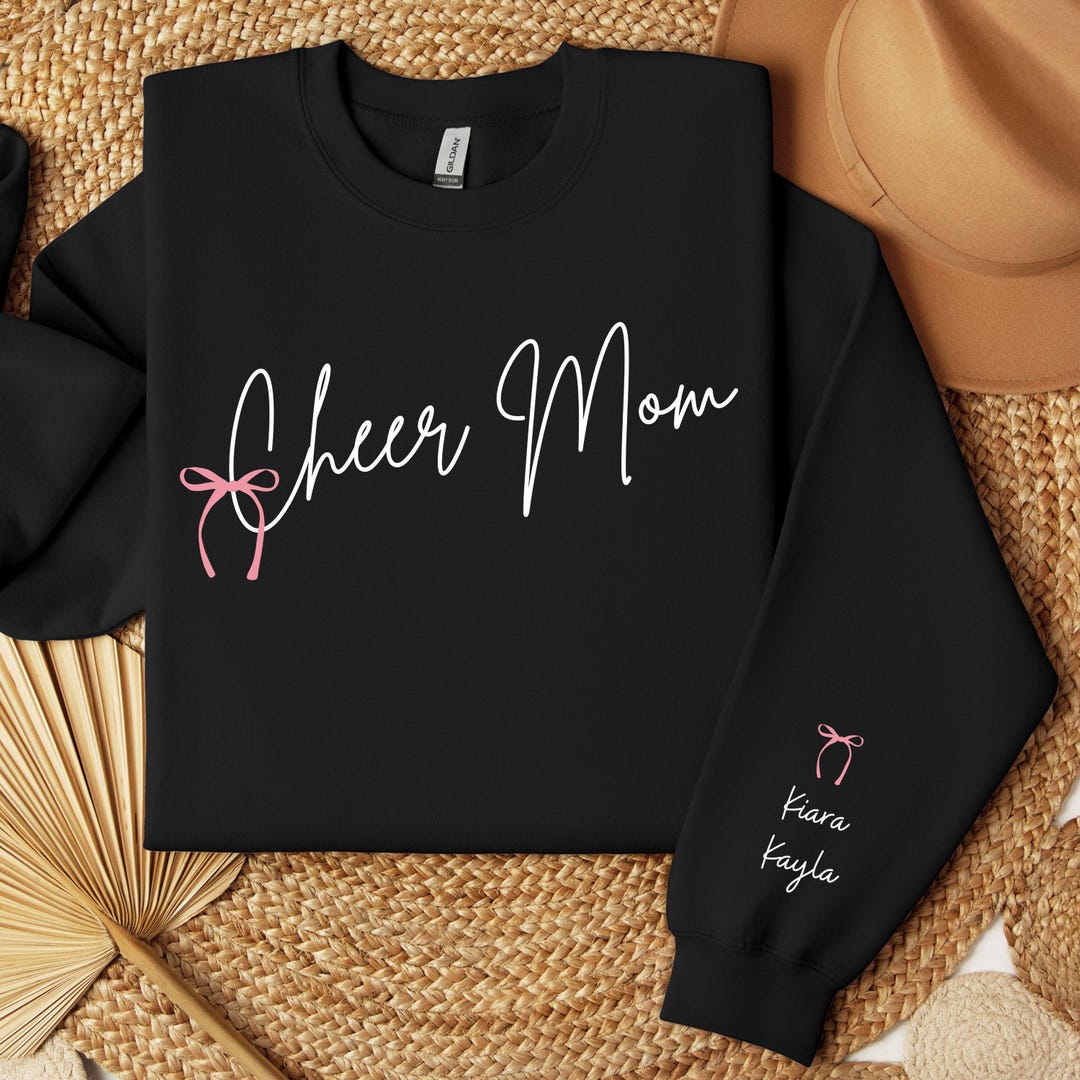 Cheer Mom Sweatshirt, Personalized Gift for Cheerleader Mom, Custom ...
