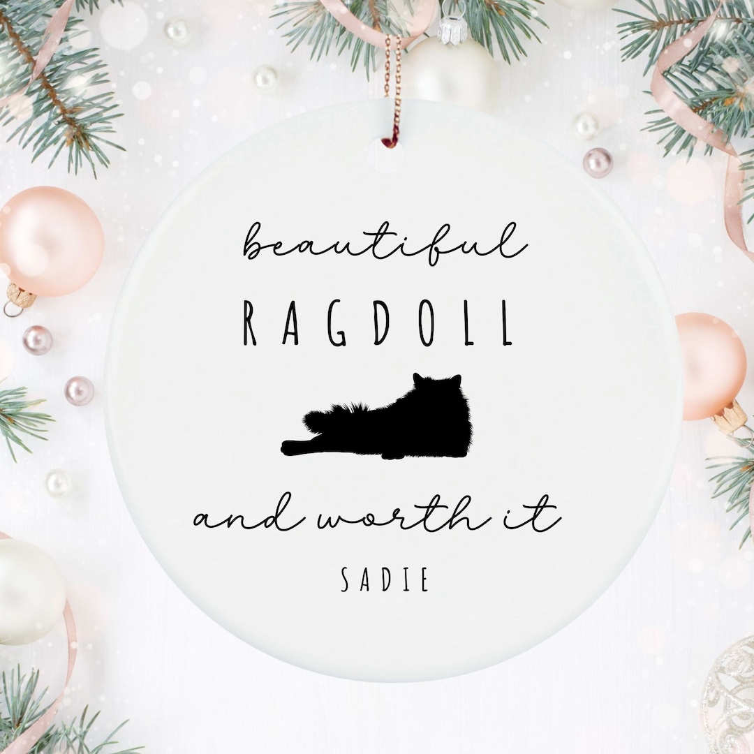 Personalized Ragdoll Cat Ornament, Ragdoll Cat Gifts, Ragdoll Cat Lover ...
