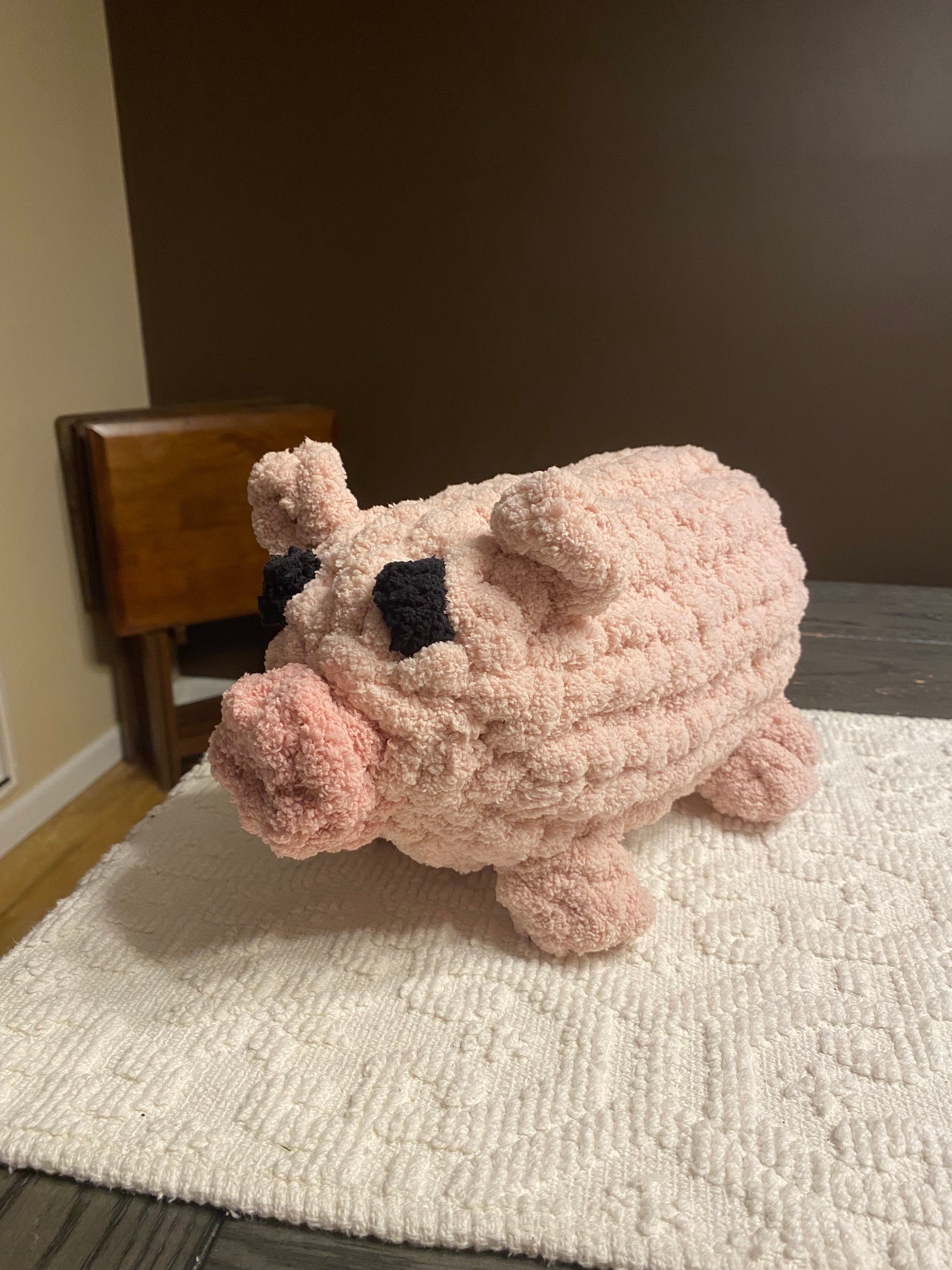 Chunky Knit Pinky the Pig - Etsy