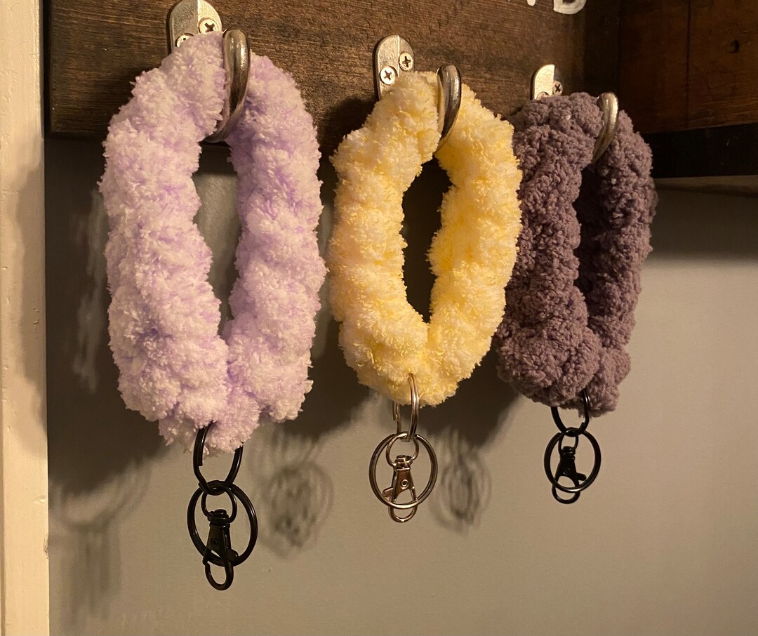 Chunky Knit Key Chain - Etsy