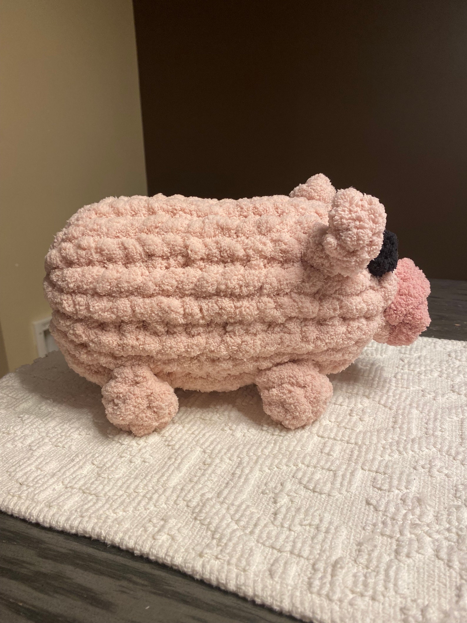 Chunky Knit Pinky the Pig - Etsy