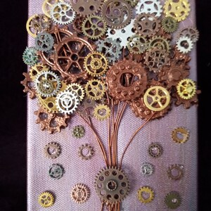 Steampunk Tree With Gears. - Etsy