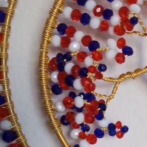 Patriotic Tree of Life. Handmade Artisan Piece. - Etsy