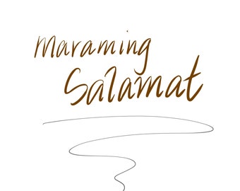 Maraming Salamat Letterpress Thank You Cards in Tagalog - Etsy
