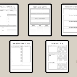 Self-care Planner Bundle, Shadow Work Journal, Self Contract, 109 Pages ...