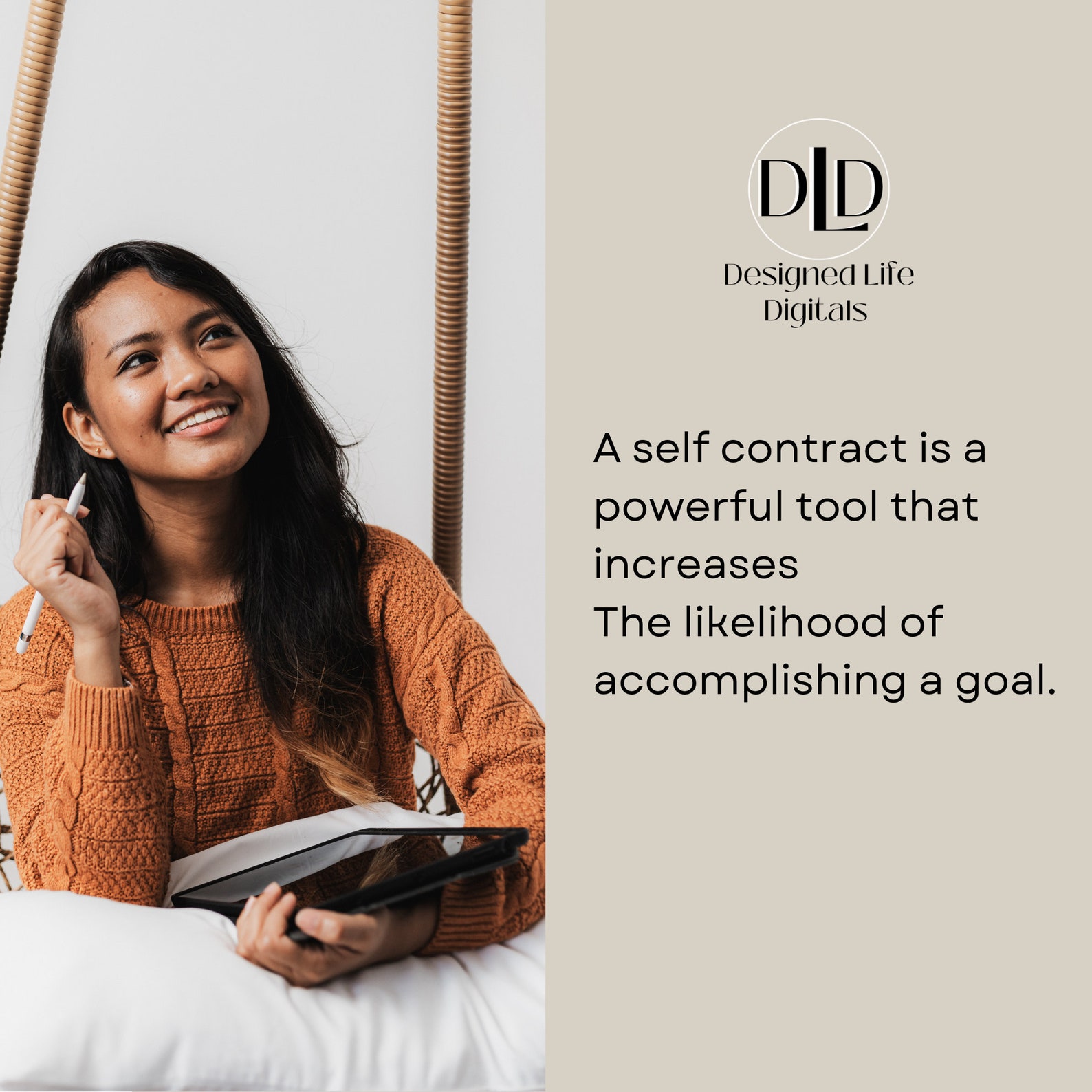 Self-contract Worksheets Printable, Editable A5, US Letter Formats ...