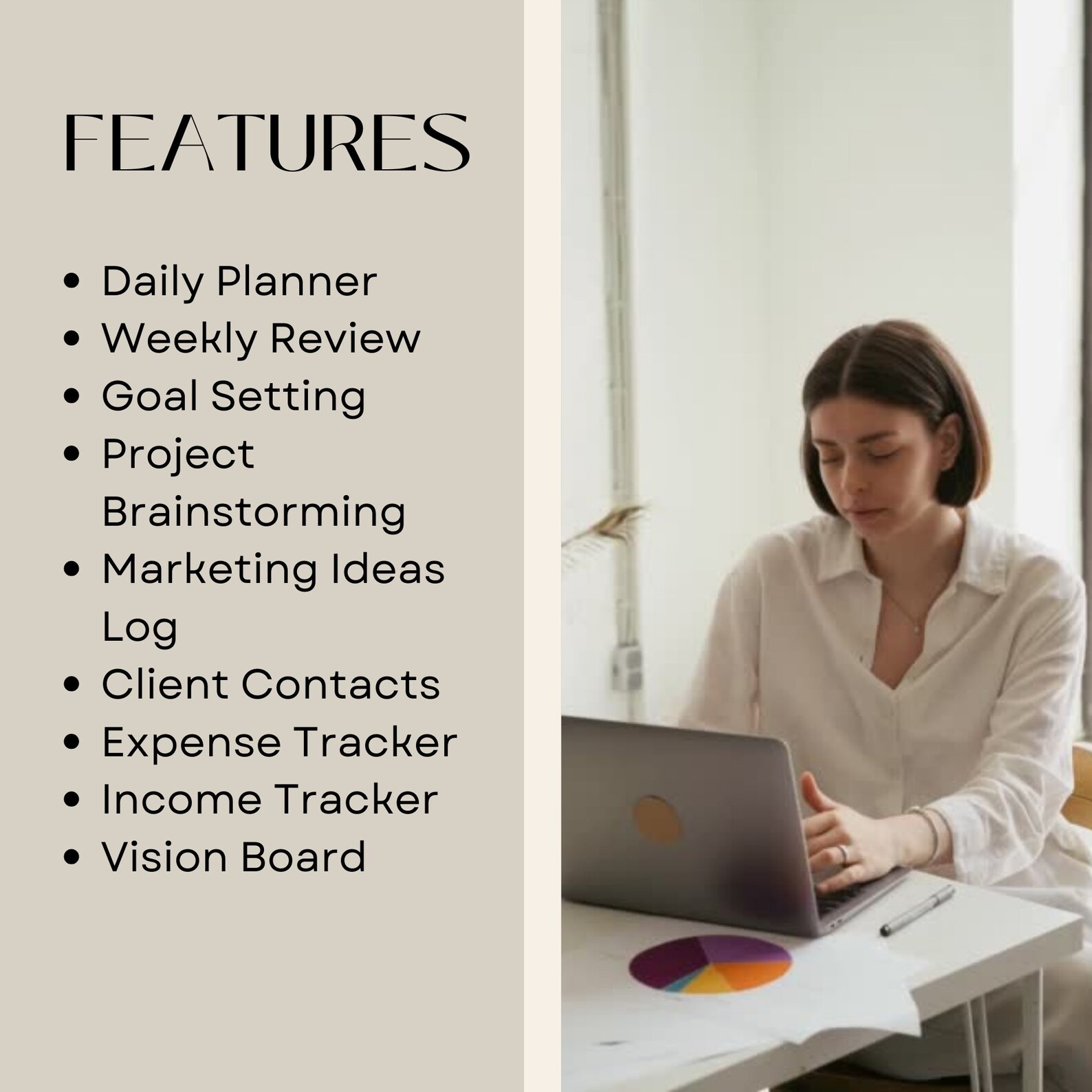 Entrepreneur Planner, 52 Page, Undated, Printable, Side Hustle Planner ...