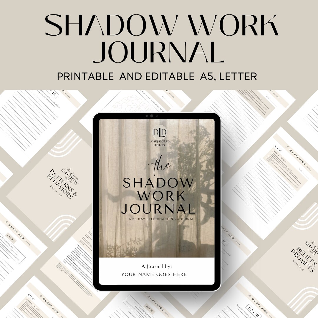 30 Day Shadow Work Journal, Shadow Work Workbook, Shadow Work Digital ...