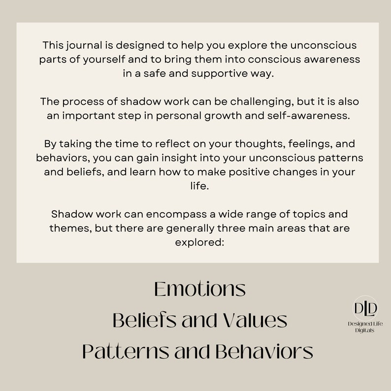 30 Day Shadow Work Journal, Shadow Work Workbook, Shadow Work Digital ...