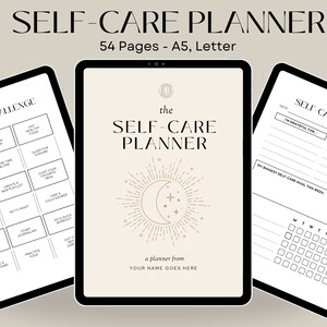 Self-care Planner Bundle, Shadow Work Journal, Self Contract, 109 Pages ...