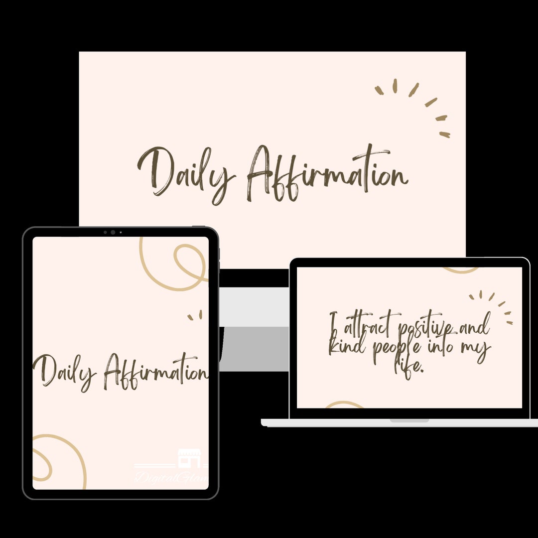 365 Days of Positivity: Daily Digital Affirmation Pack - Printable ...