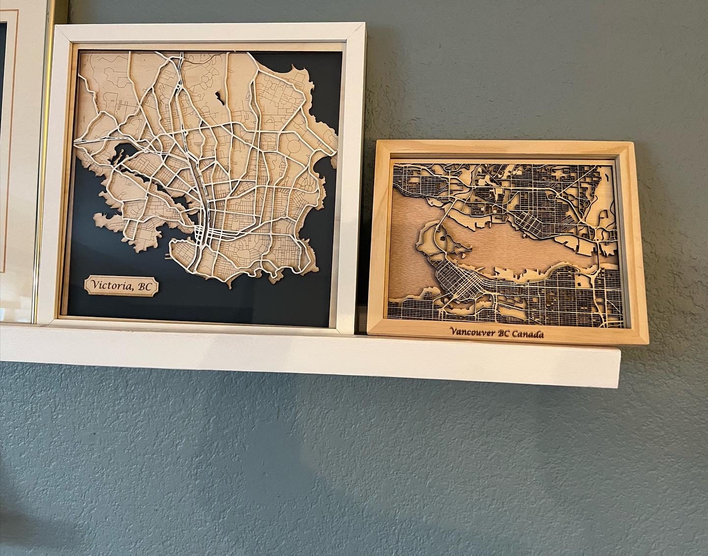 Vancouver Map | Layered Wood Art Map | Custom Maps Available From Any ...