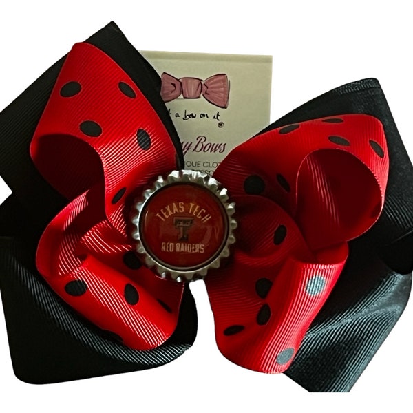 Texas Tech Hair Bow - Etsy