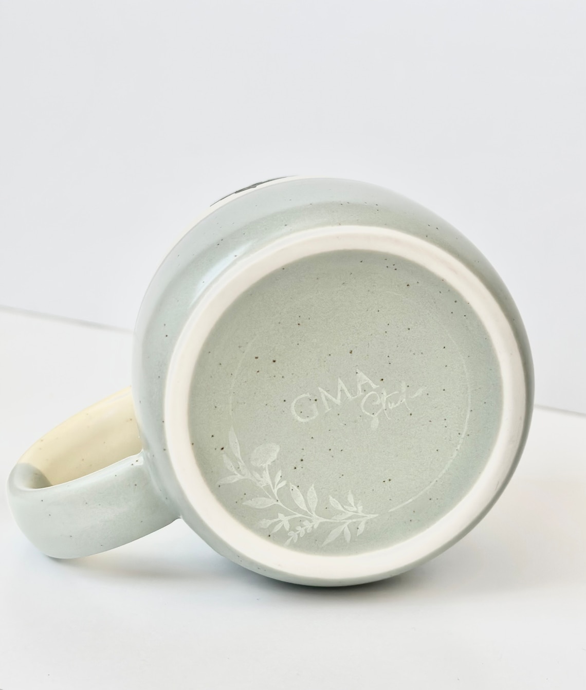 Handmade Blue Ceramic Coffee Mug: Modern Speckled 14oz Mug - Etsy
