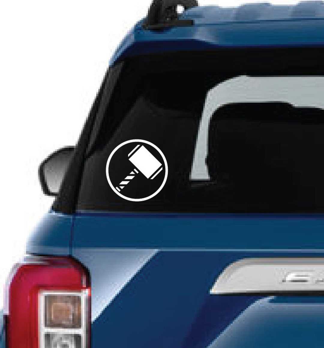 Thor Decal, Thor Hammer, Marvel, Avengers, Decal, Bumper Sticker - Etsy