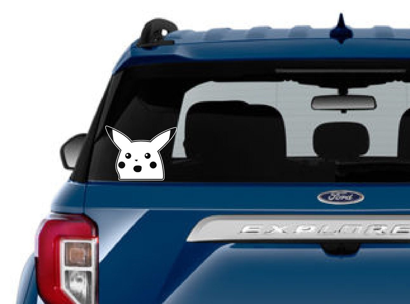 Surprised Pikachu Peeker Decal - Etsy