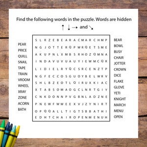 ABC Coloring Pages Tracing Word Search Digital Download - Etsy