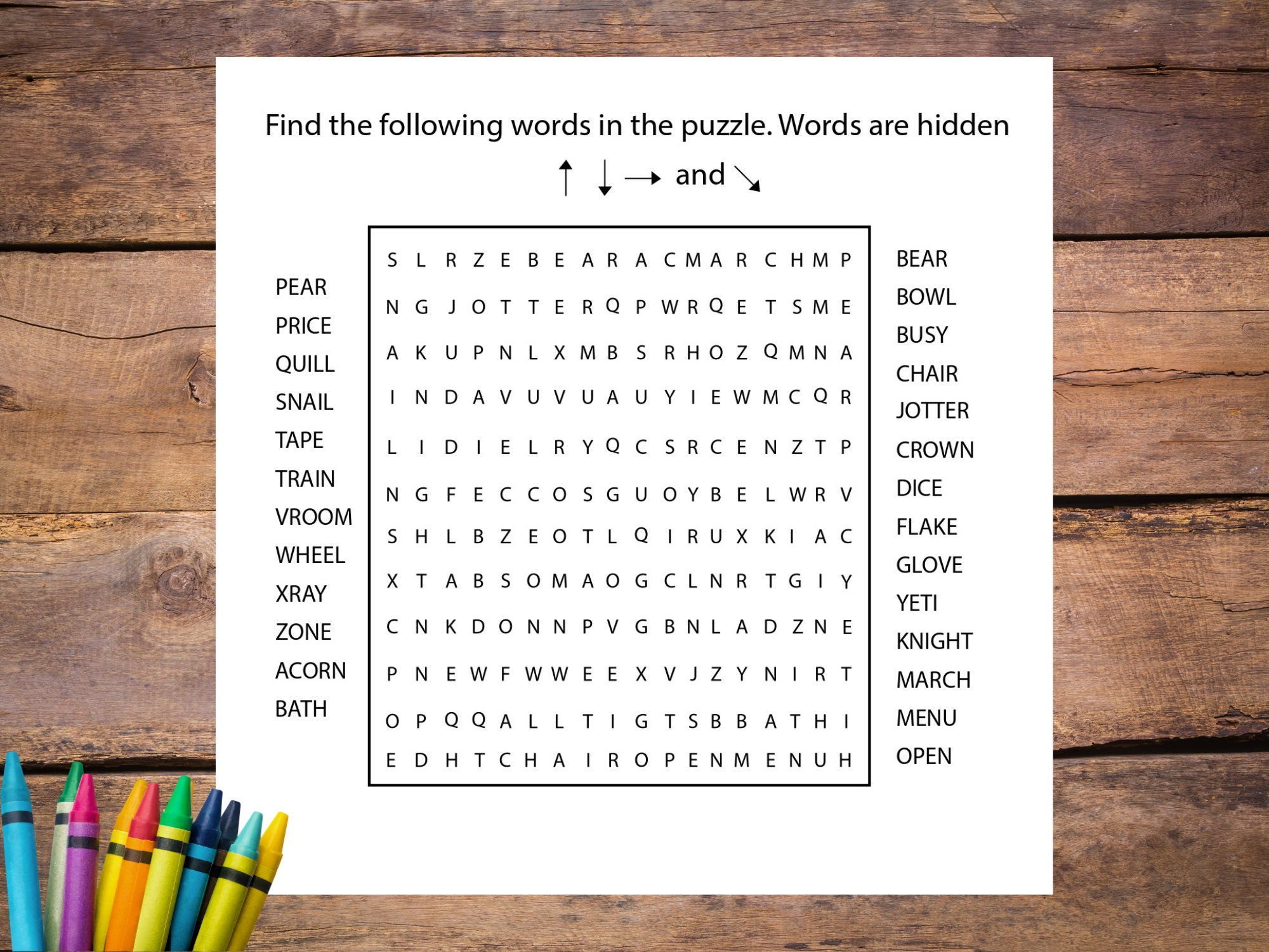 ABC Coloring Pages Tracing Word Search Digital Download - Etsy
