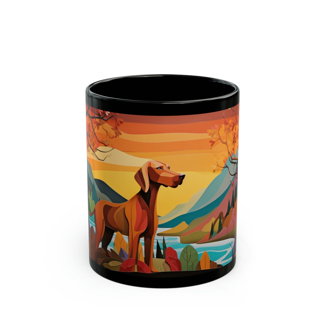 Hungarian Vizsla 11oz Black Mug - Etsy