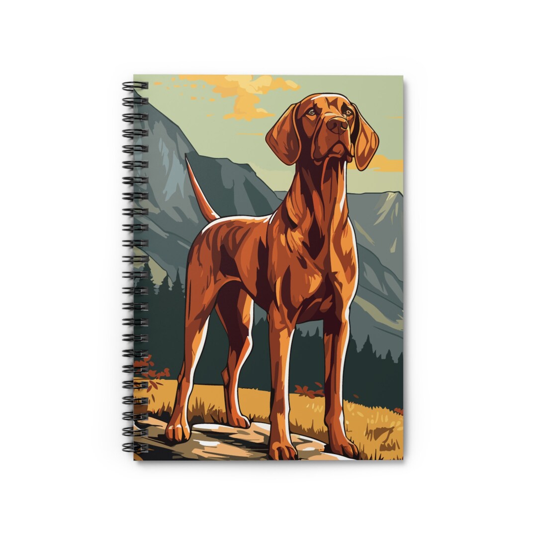 Hungarian Vizsla Spiral Notebook - Ruled Line - Etsy