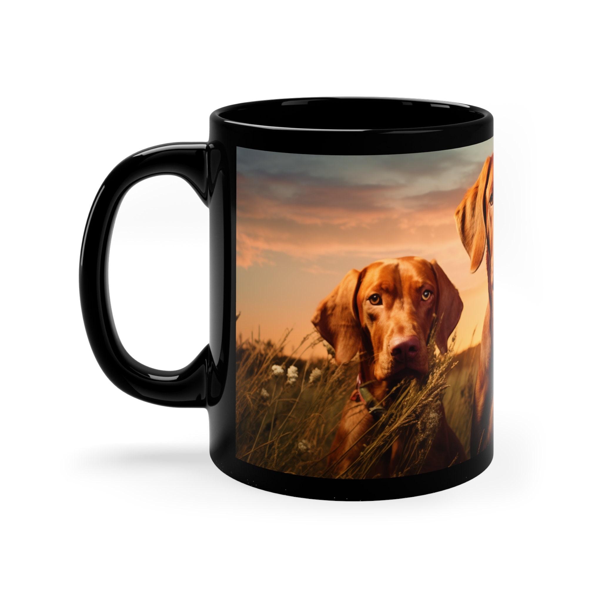 Hungarian Vizsla 11oz Black Mug - Etsy