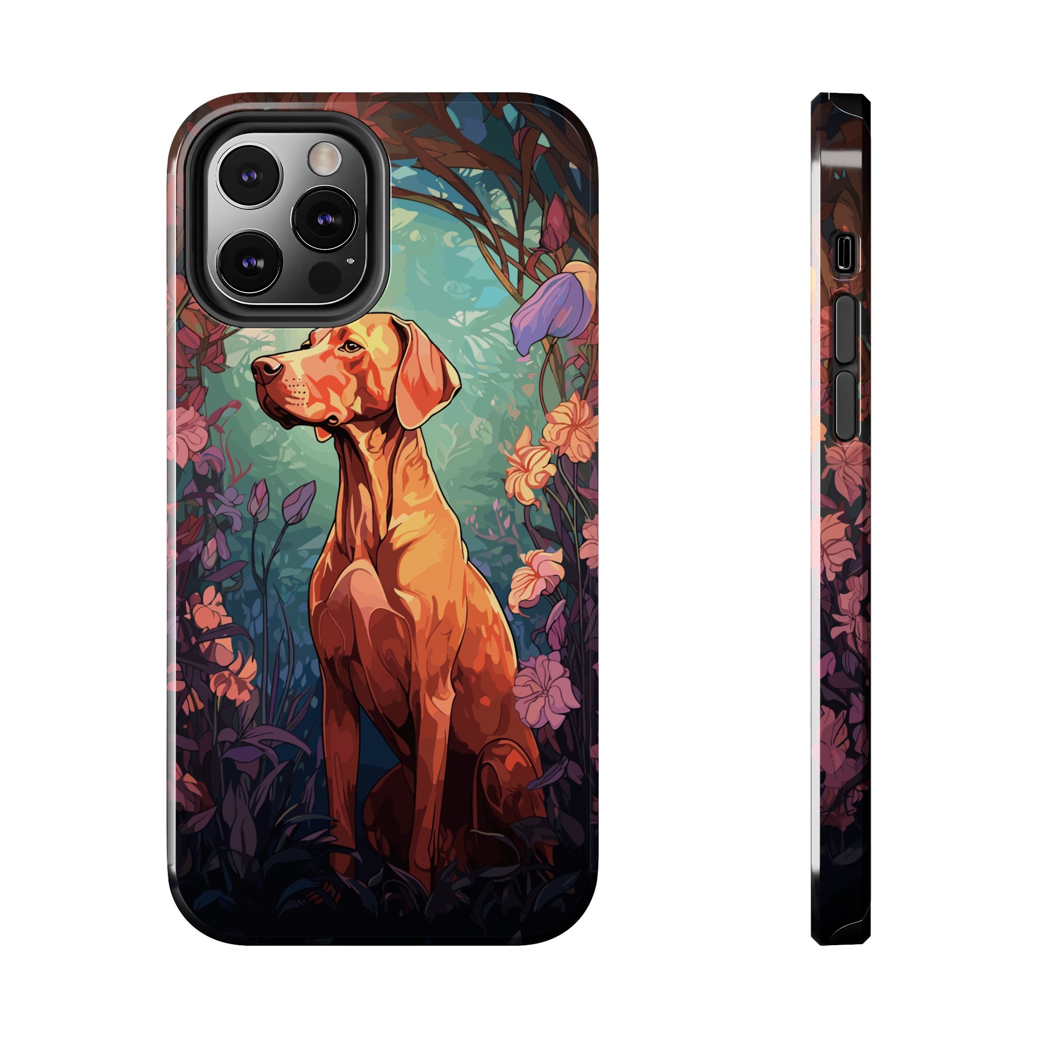 Hungarian Vizsla Art Nouveau Tough Phone Cases - Etsy