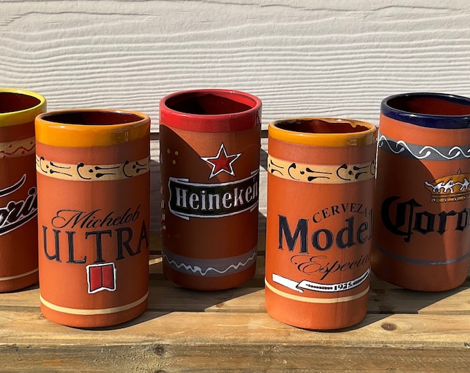 Clay Beer Mug Michelada Cup Made in Mexico Artesania Tarro Cup 32oz - Etsy