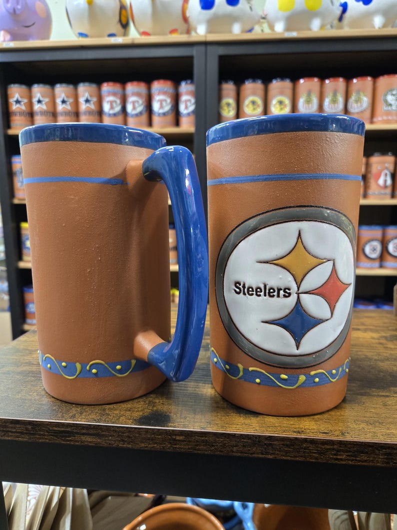 Clay Beer Mug Michelada Cup Made in Mexico Artesania Tarro Cup 32oz - Etsy