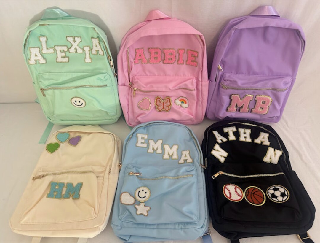 Custom Backpack With Personalized Patches Handmade Bookbags Boys and ...