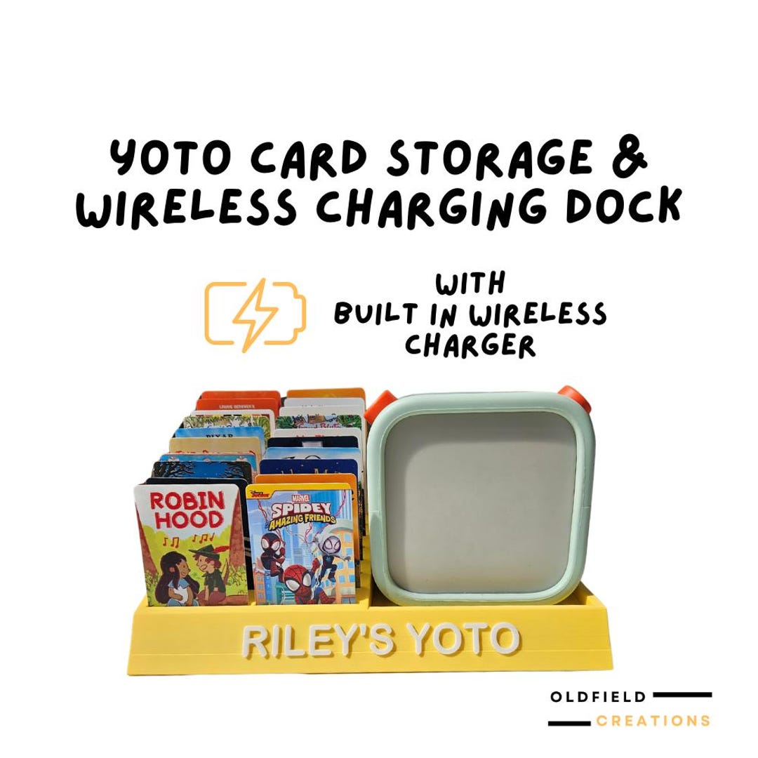 Yoto Player Wireless Charging Dock and Card Holder - Etsy