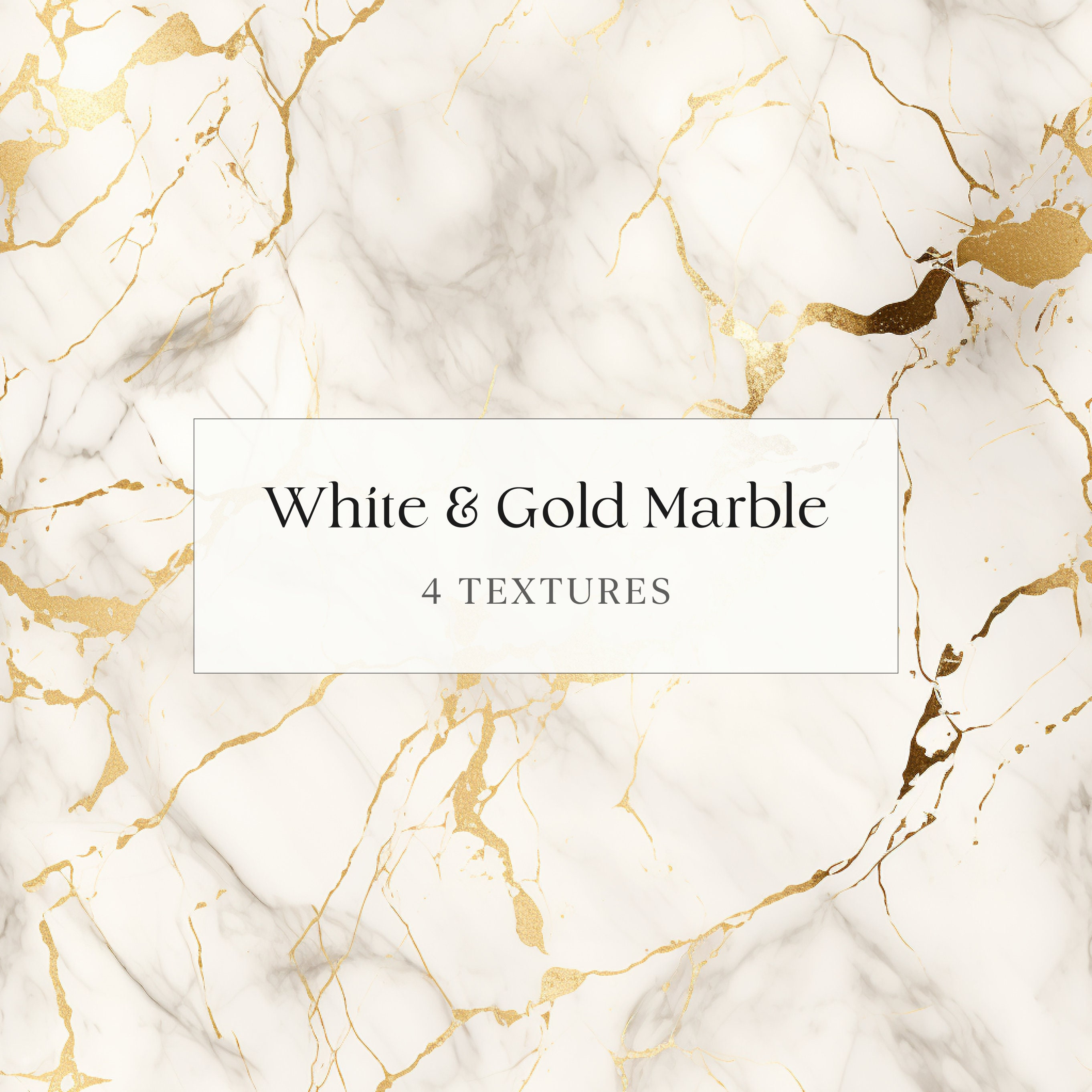 White and Gold Marble Textures, Seamless Pattern, Digital Paper, Commercial Use, Downloadable ...