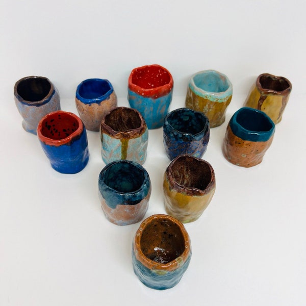Ceramic Shot Glasses - Etsy