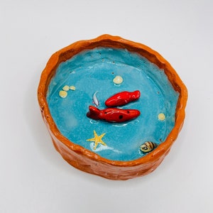 Ceramic Handmade Traditional Fish Bowl, حوض سنتی ماهی، Gold Fish ...